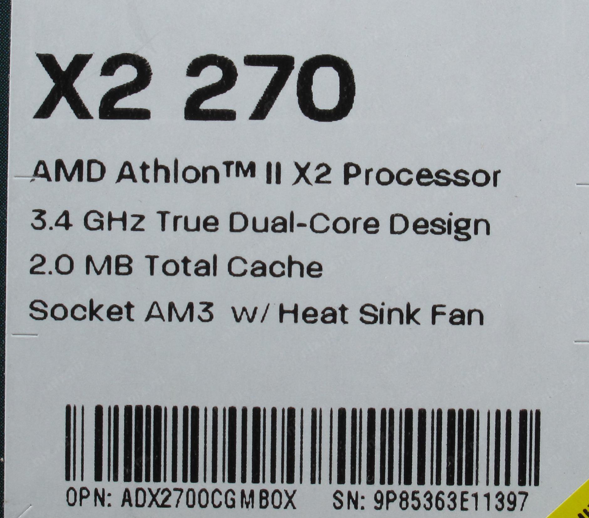 Процессор AMD Athlon II X2 270 - купить, сравнить тесты, цены и ...